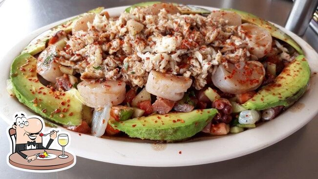 Menu at Mariscos KOLE restaurant, Mazatlán