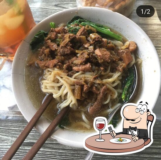 Menu at Mie Ayam Tarzan restaurant, Yogyakarta