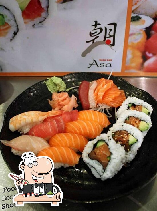 Menu at Asa Sushi restaurant, Potts Point