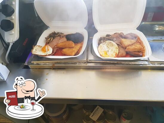 Menu at Smiler's Catering cafe, Hengoed