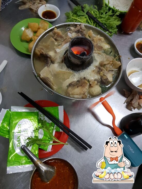 Menu at Dan Ich Restaurant, Ho Chi Minh City