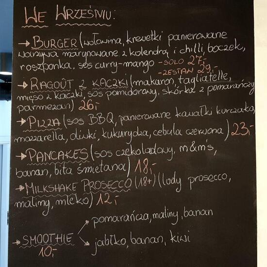Menu at Bistro Piknik Kuchnia włosko amerykańska Restauracja Burgery ...