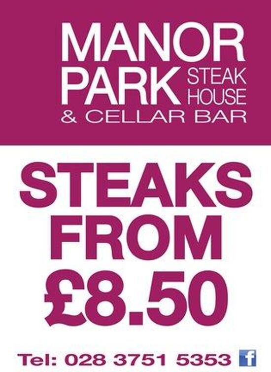 Menu at Manor Park Restaurant, Armagh