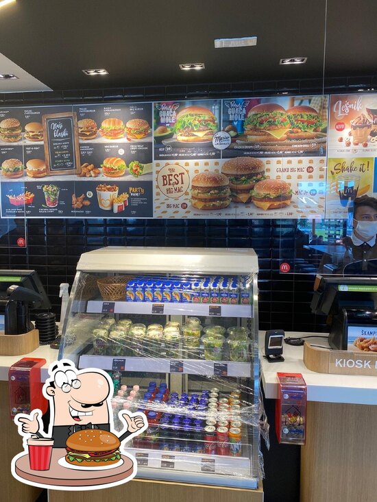 Menu at McDonald's Lesce restaurant, Lesce