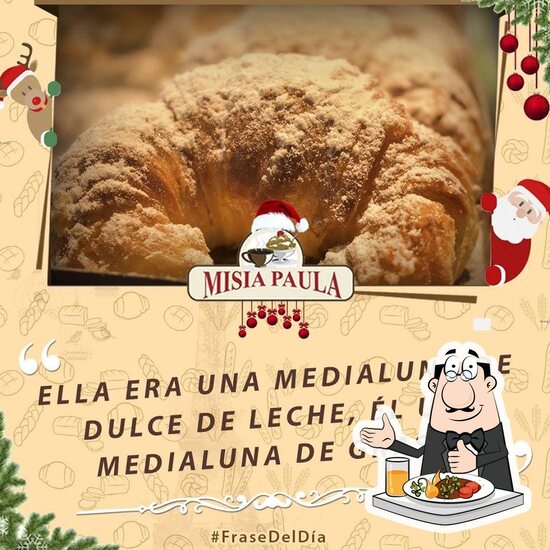 Menu at Misia Paula restaurant, Ezeiza