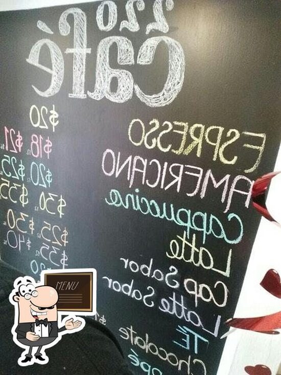 Menu at 220 Café, Ciudad Nezahualcóyotl