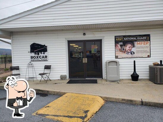 Menu at Boxcar Coffee Shop, Fort Indiantown Gap