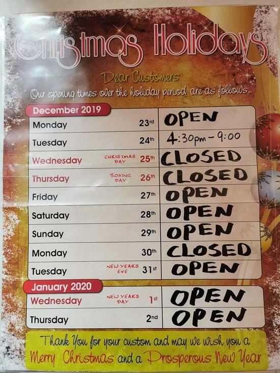 Menu at Family House restaurant, Ripley