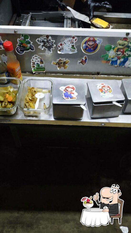 Menu at Super Mario Burger restaurant, Ensenada