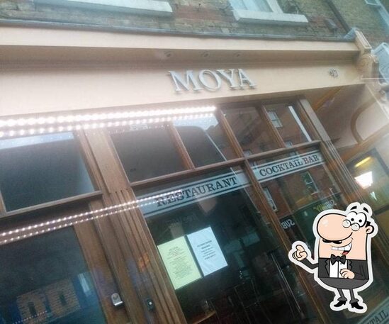 Menu at Moya restaurant, Oxford