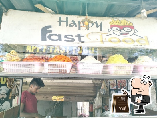 Menu at Happy fast food, Khutbhar