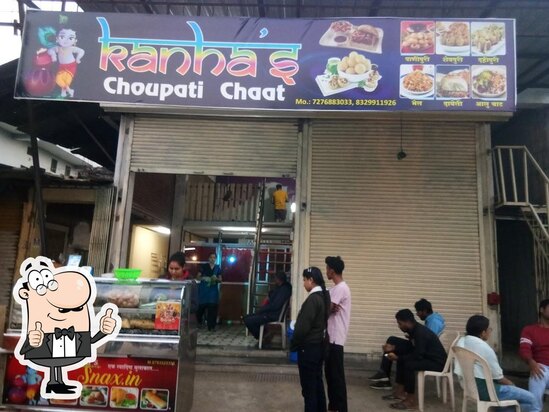Menu at Kanha's Choupati Chaat, Mauda