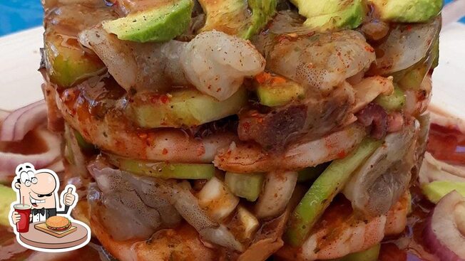 Menu at Mariscos Los Mayos restaurant, Culiacán