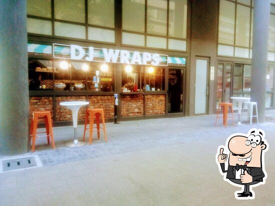 Menu at DJ WRAPS cafe, Cape Town