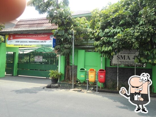 Menu at SMA 48 restaurant, East Jakarta