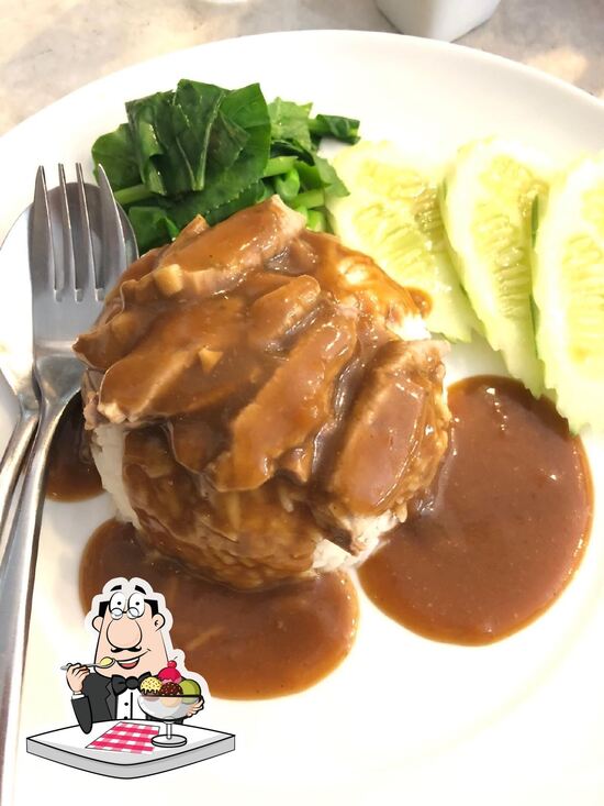 Menu at Golden Duck Noodle restaurant, Bangkok, Soi Sathon 8