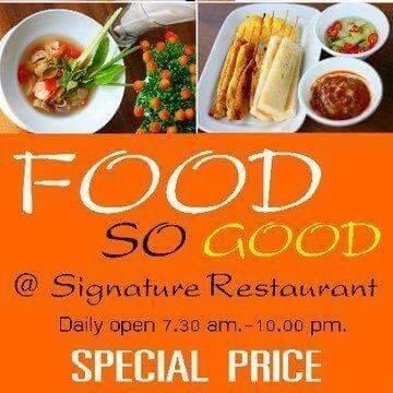 Menu at The Signature Restaurant, Chalong