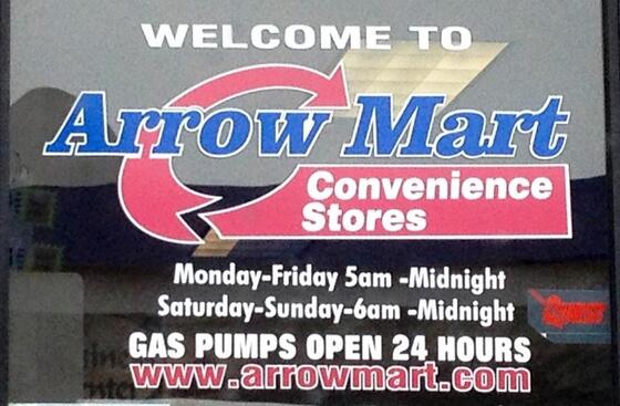 Menu at Arrow Mart restaurant, Friendship
