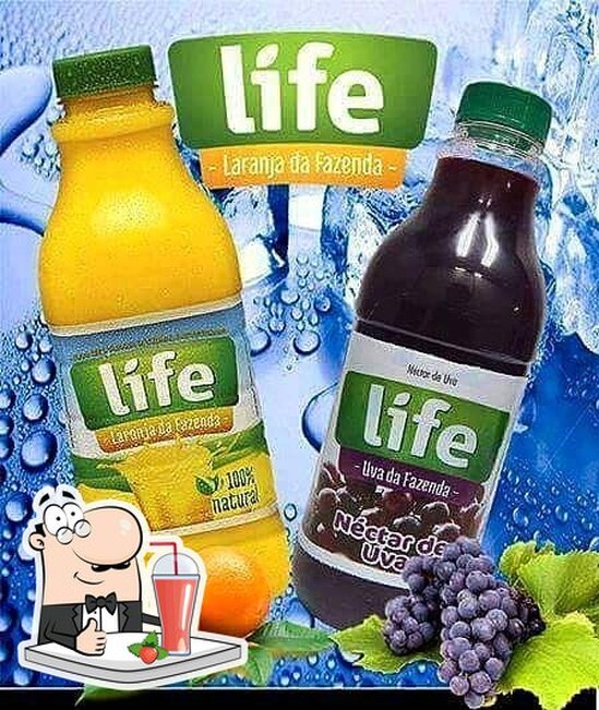 Menu em Mana distribuidora - Suco LIFE, Marília