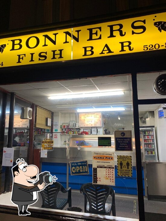 Menu at Bonners Fish Bar, London