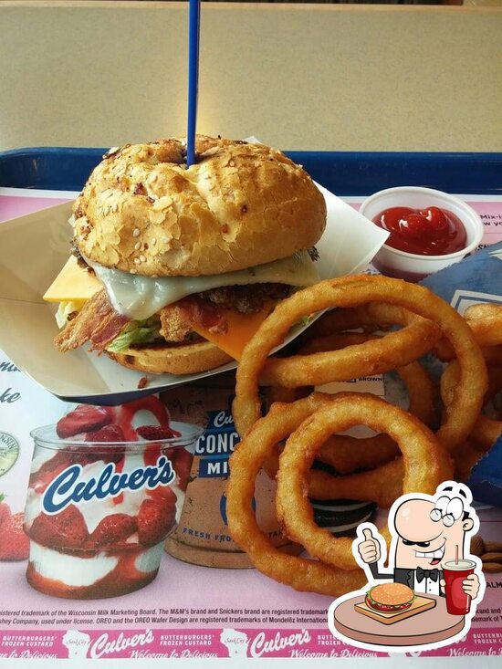 Menu at Culver's fast food, Eau Claire, Golf Rd
