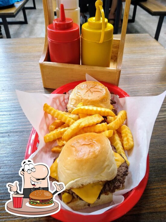 Menu at STAX Burgers restaurant, Bangkok