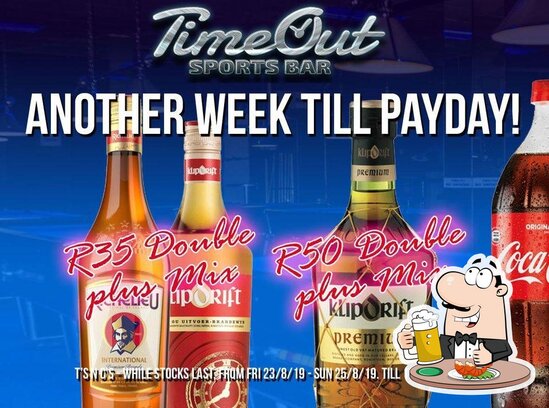 Time Out Sports Bar, Midrand - Restaurant menu, prices and reviews