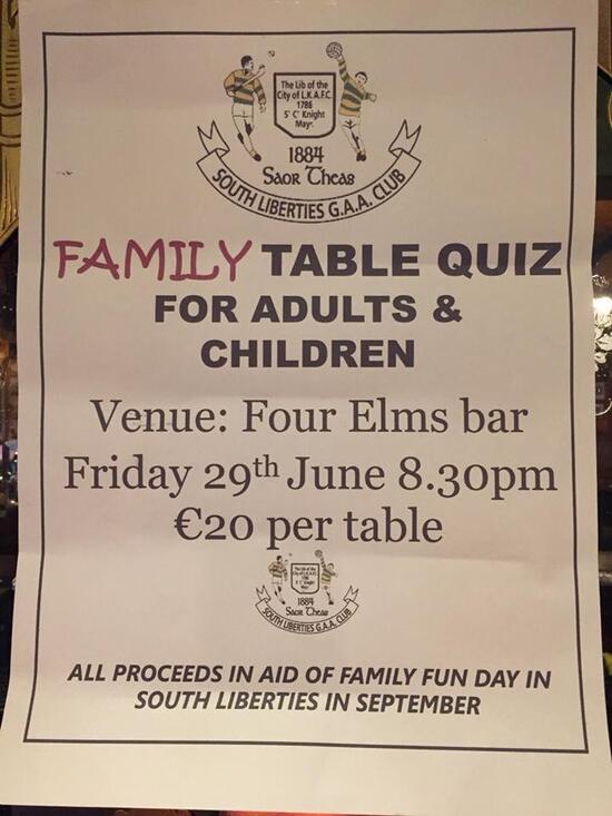 Menu at The Four Elms pub & bar, Drombanna
