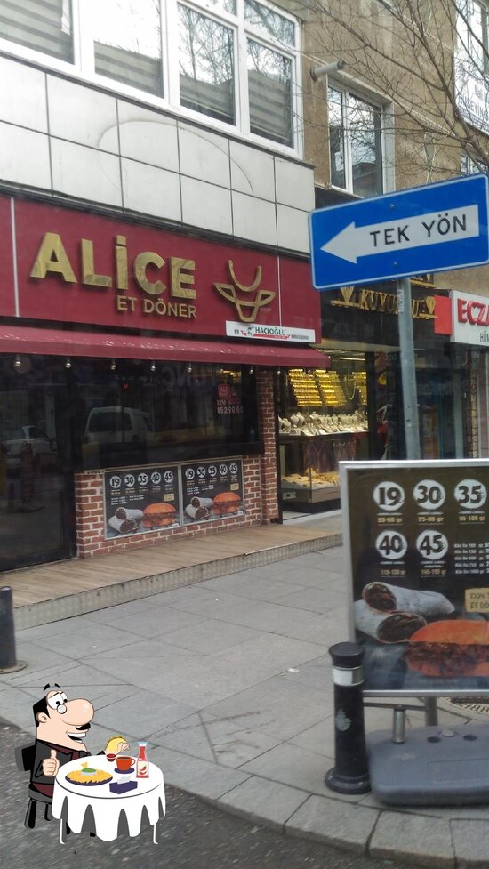 Carta de Alice Et Döner, Estambul