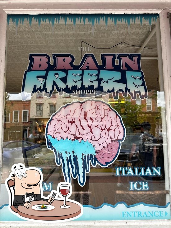 Menu at The Brain Freeze Shoppe, Cooperstown