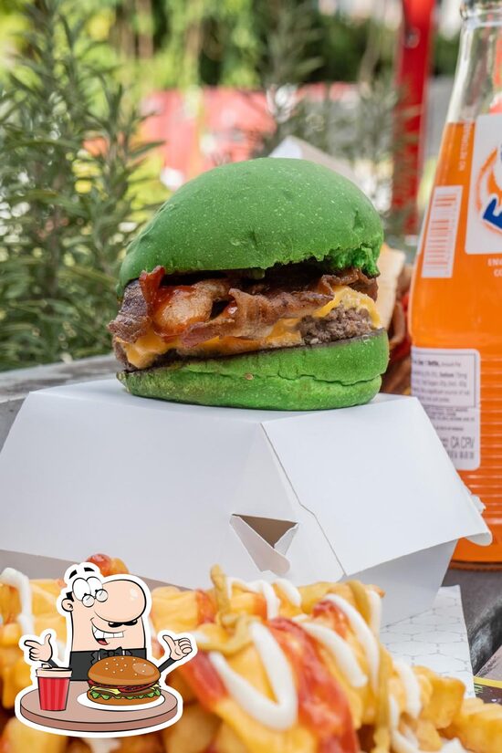 Menu at Outer Space Burgers restaurant, North Miami