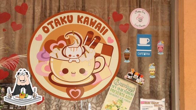 Menu at Otaku Kawaii cafe, Cuernavaca