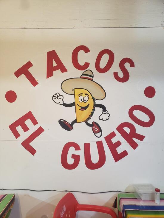 Menu at Tacos EL GUERO restaurant, Ramírez