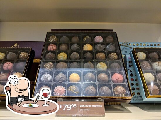 Menu at Godiva Chocolatier, Frisco