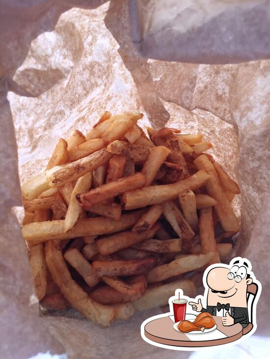 Menu at Five Guys fast food, Toronto, 85 Laird Dr