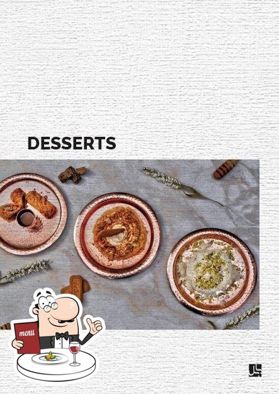 Menu at BABEL restaurant, Cairo