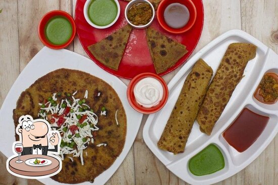 Menu at Paratha house, Indore, Radha Krishna Plaza