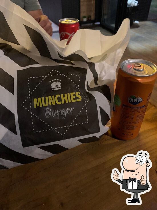 Menu at Munchies Burger restaurant, Skopje