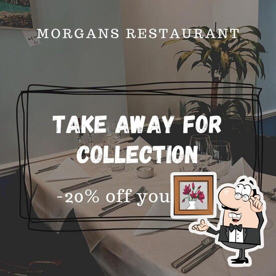 Menu at Morgans restaurant, Eastbourne