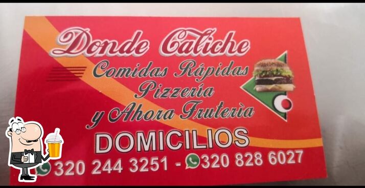 Menu at DONDE CALICHE COMIDAS RAPIDAS Y PIZZERIA, El Rosal