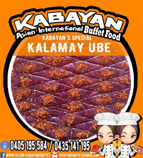 Menu at Kabayan's Buffet restaurant, Morley