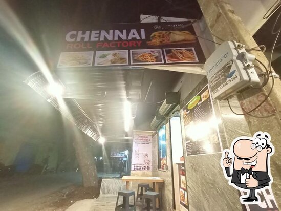 Menu at Chennai Roll Factory, Krishnagiri