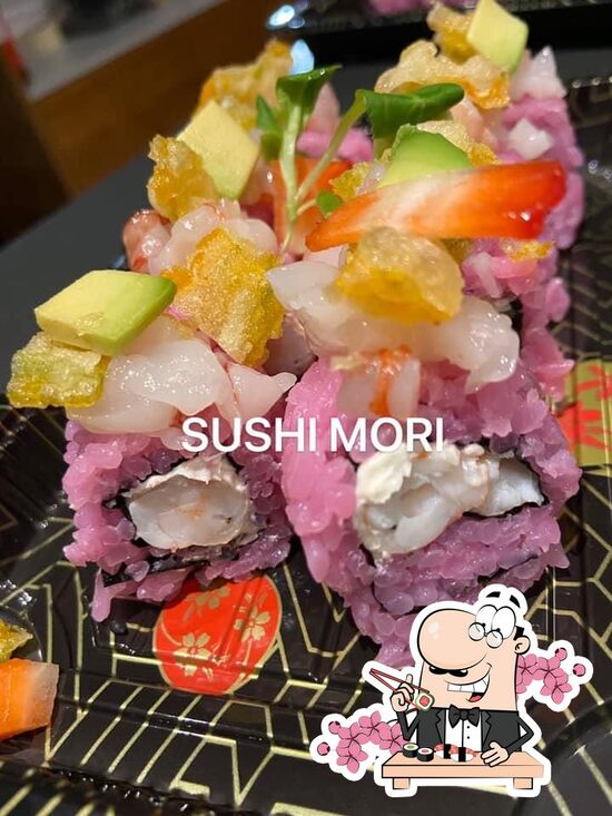 Menu at Sushi mori restaurant, Turin