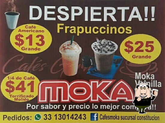 Menu at Cafe moka sucursal constitucion, Zapopan, C. Rafael Vega ...