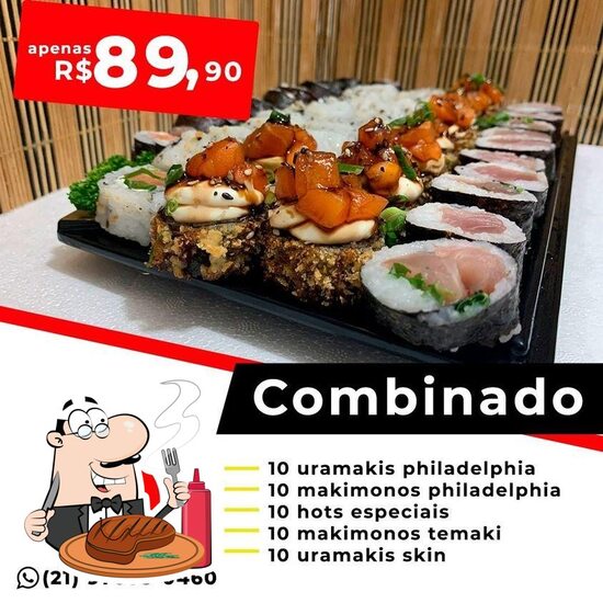 Menu at Yen Sushi restaurant, Niterói