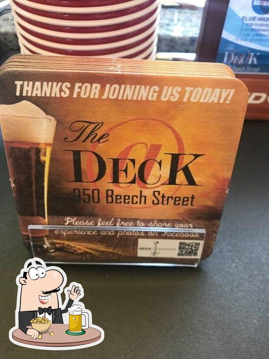 Menu at The Deck at 950 pub & bar, Manchester