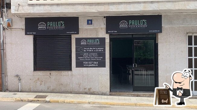 Carta del restaurante Paulo's Pizza and Burger, Montgat