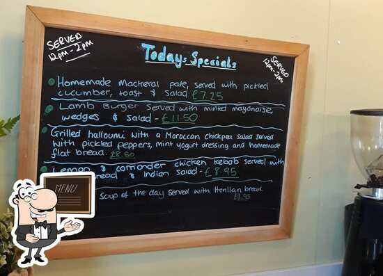 Menu at Cafe R, Ruthin, Craft Centre