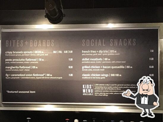 Carta de The Bistro at The Courtyard Marriott, Sacramento
