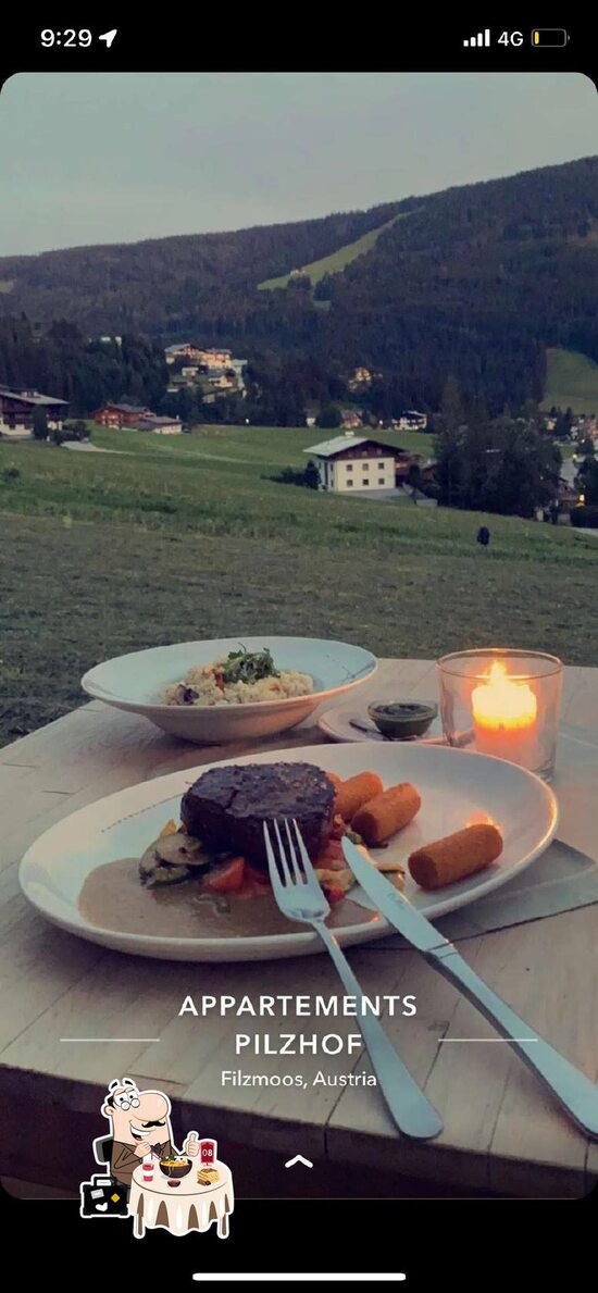 Speisekarte von Pilzstub'n restaurant, Filzmoos, Pilzweg 4